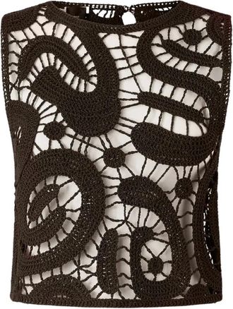 Pinko Pinko, Femme, Tops, Brun, Taille: 40 FR Eruzione Top