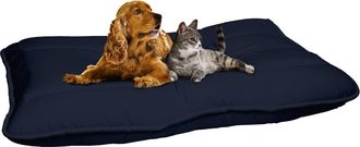 Italian Bed Linen Elegant Hundekissen Maxy, Dunkel Blau, 60x100cm, MAXY-CS-BLU SCURO-60X100