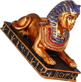 Pretyzoom Sphinx-Statue Aus Kunstharz F&uuml;r Schreibtisch &Auml;gyptische Dekoration F&uuml;rs B&uuml;ro Kreative Tischornament F&uuml;r Heim Und Party