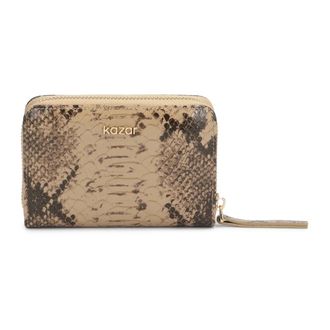 Kazar Geldb&ouml;rse mit Schlangendruck - - Accessories - Damen - Beige - ONE SIZE