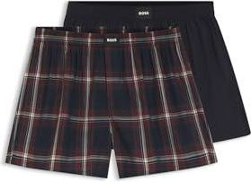 BOSS Hommes 2P Boxer S. CW Peach Lot de Deux Shorts de Pyjama en Popeline de Coton avec Logos