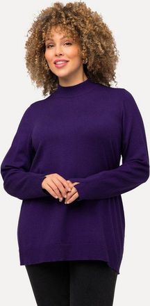 Ulla Popken Strickpullover Pullover Stehkragen Langarm Rippbündchen