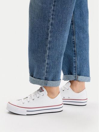 Converse Sneakers aus Stoff Chuck Taylor All Star Eva Lift Ox 272858C Wei&szlig;