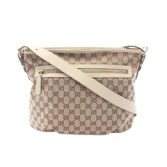 Gucci Pre-owned GG Canvas Leder Schultertasche - - Pre-owned - Damen - Beige - ONE SIZE