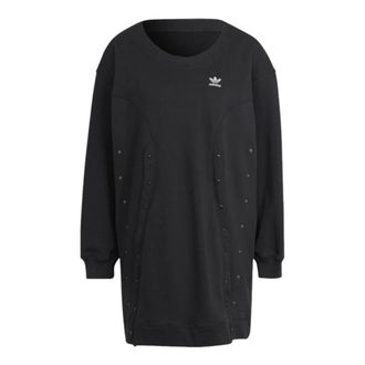 adidas Femme, Robes, Noir, Taille: 85D FR Robe Noire à Manches Courtes Hf2081