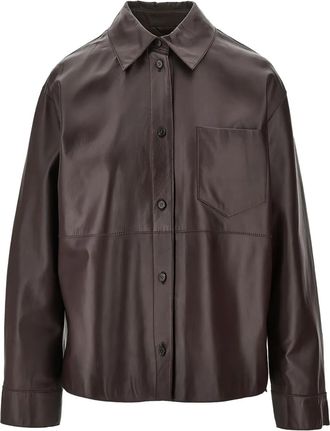 Max Mara patch-pocket overshirt - Braun