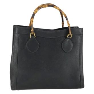Gucci Sac &agrave; main en cuir Pre-owned - Femme - Pre-owned - Noir - Taille: ONE Size