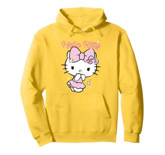 Hello Kitty Charmmy Stars S&uuml;&szlig;e Figur in klassischer Pose Pullover Hoodie
