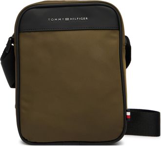 Tommy Hilfiger Umh&auml;ngetasche Tommy Hilfiger Th Repreve Mini Reporter AM0AM14150 Gr&uuml;n