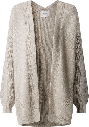 Pepe Jeans London Damen Strickjacke von Nica Cardigan-Pullover, Beige (Kerzenweiß), XS