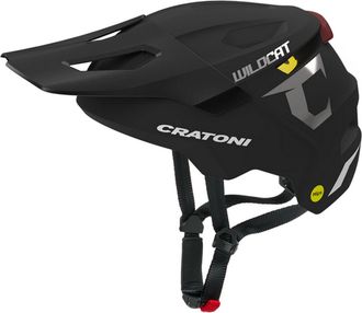 Cratoni Kinderhelm Wildcat MIPS Fahrradhelm MTB-Helm Allroundhelm S/M 49-56 cm (Black matt)