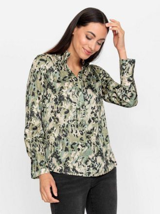 Heine Klassische Bluse Druckbluse Langarm