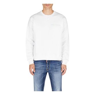 Dsquared2 Herren, Sweatshirts & Hoodies, Wei&szlig;, LGr&ouml;&szlig;e