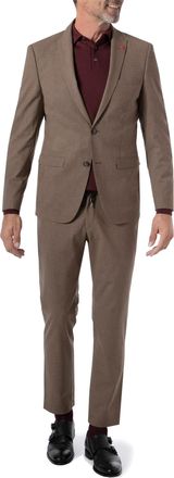 Roy Robson Herren Anzug braun Slim Fit