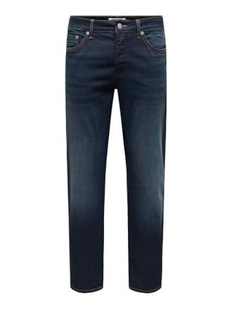 Only & Sons Onsweft Jax DB Coat 9610 Cro DNM Noos, Bleu foncé Denim, 28W / 34L Hommes