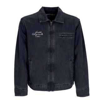 Guess Aged Worker Jacket - - Jackets - Herren - Grau - XL