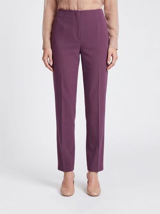 Alberta Ferretti Pantalon skinny taille haute en m&eacute;lange de laine