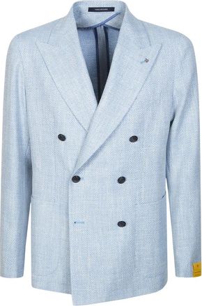 Tagliatore Homme, Costumes, Bleu, Taille: L Montecarlo Double-Breasted Jacket
