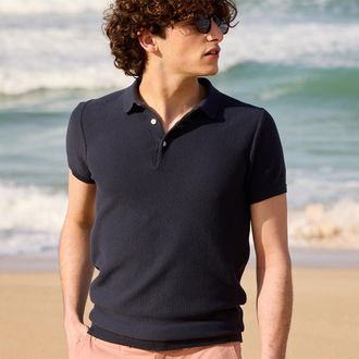 Bexley Braiden - Polo homme bleu p&eacute;trole