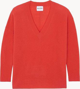 Kujten Pull cachemire col V oversize - Pull Elena