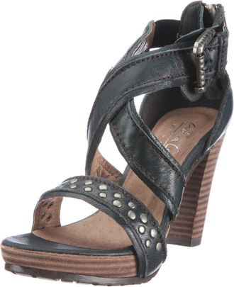 Andrea Conti 0613154, Damen Sandalen/Fashion-Sandalen, Blau (dunkelblau 017), EU 36