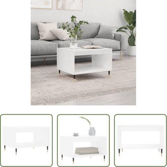 vidaXL Wohnzimmerbeistelltisch - Couchtisch Wei&szlig; 60x50x40 cm Holzwerkstoff