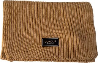 Dondup Homme, Accessoires, Brun, Taille: ONE Size &Eacute;charpe en laine c&ocirc;tel&eacute;e