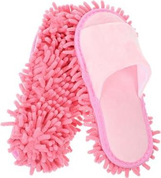 Frcolor Pantoufles de Nettoyage Chenille Unisexes avec Ouverture Orteils Semelle Antidérapante et Respirante pour Femmes et Hommes Confort et Sécurité pour So