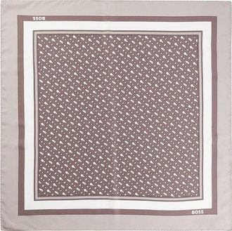 HUGO BOSS Lainy Schal, Seide (Braun)