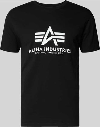 Alpha Industries T-Shirt mit Logo und Rundhalsausschnitt