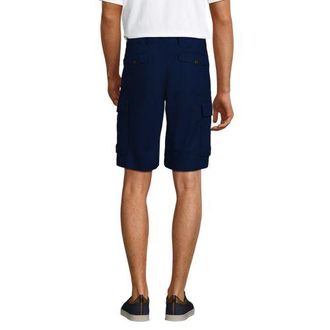Lands End Cargo-Shorts aus Leinen/Baumwollmix, Herren, Größe:48-50 regular, Blau, Baumwolle/Leinen, by Lands End