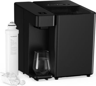 Klarstein Klarstein Velaire Machine &agrave; Gla&ccedil;ons & Distributeur dEau - Filtre PAC, 2 Tailles de Gla&ccedil;ons, 2L, 10kg/24h, &Eacute;cran Tactile, Alarme, Facile &agrave; Utiliser