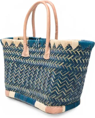 The Nina Studio Clotilde Tote Bag - Blue