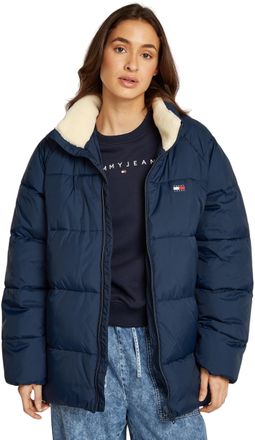 Tommy Jeans Herren Pufferjacke Warm, Blau (Dark Night Navy), S