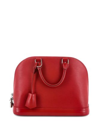 Louis Vuitton Alma Handbag Epi Leather PM satchel - Rouge