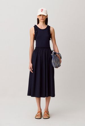 Claudie Pierlot Robe bi-mati&egrave;re coton