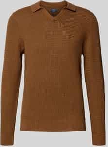 Mc Neal Strickpullover mit gerippten Abschlüssen