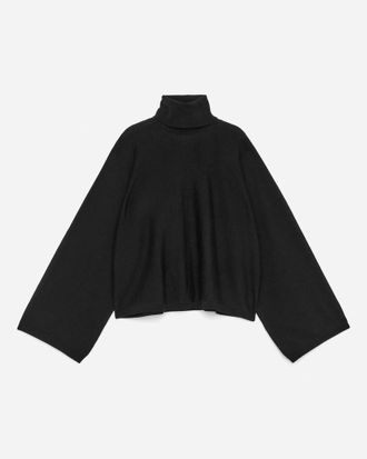Arket Rollkragenpullover Aus Merinowolle -Schwarz