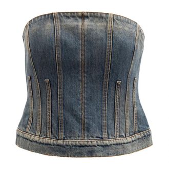 Alexander McQueen Denimjacke - - Tops - Damen - Blau - L