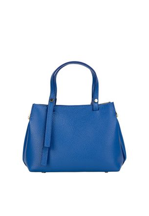 Felipa Schultertasche aus Leder Damen Azurblau