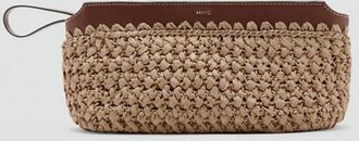 Mango Pouch aus Naturfaser beige - Damen - Einheitsgr&ouml;&szlig;e - MANGO