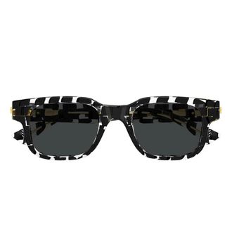 Bottega Veneta Homme, Accessoires, Noir, Taille: 49 MM Lunettes de soleil carr&eacute;es classiques