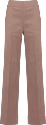 D.exterior Femme, Pantalons, Brun, Taille: 40 FR Wide Pantalons