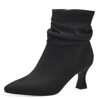 Marco Tozzi Femme 2-25327-41 Bottines à Talons, Noir, 41 EU