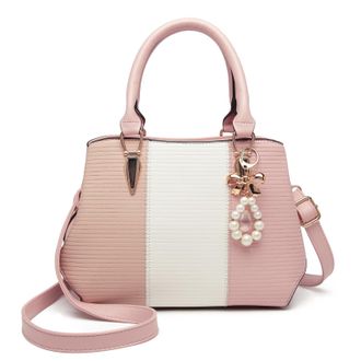 Miss Lulu Handtaschen Damen Mittelgro&szlig; Henkeltasche Umh&auml;ngetaschen mit abnehmbarem Schulterriemen