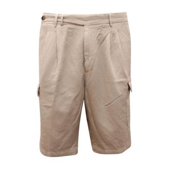 PT01 O6380 Bermuda Stretch Baumwollshorts - - Shorts - Herren - Beige - XL