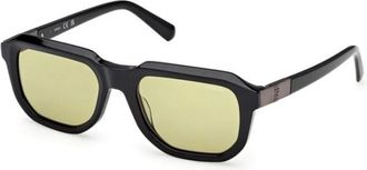 Guess Homme, Accessoires, Noir, Taille: 53 MM Lunettes de soleil rectangulaires
