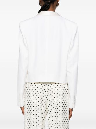 Tom Ford Wool Tuxedo Blazer - White