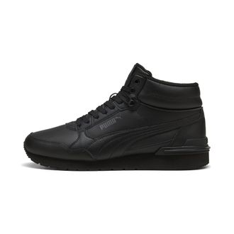 Puma Sneakers mi-hautes en mesh ST Runner v4 Unisexe, Chaussures, Noir, 35.5