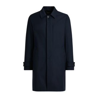 Kiton Homme, Manteaux, Bleu, Taille: S Manteau Laine et Cachemire